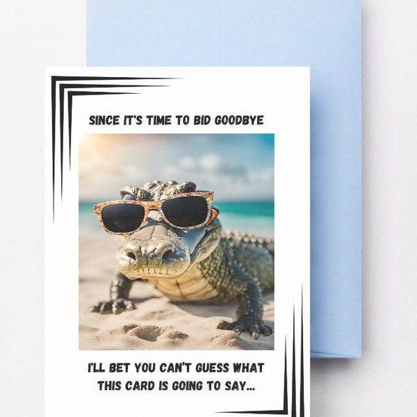 Funny Farewell Card - Etsy
