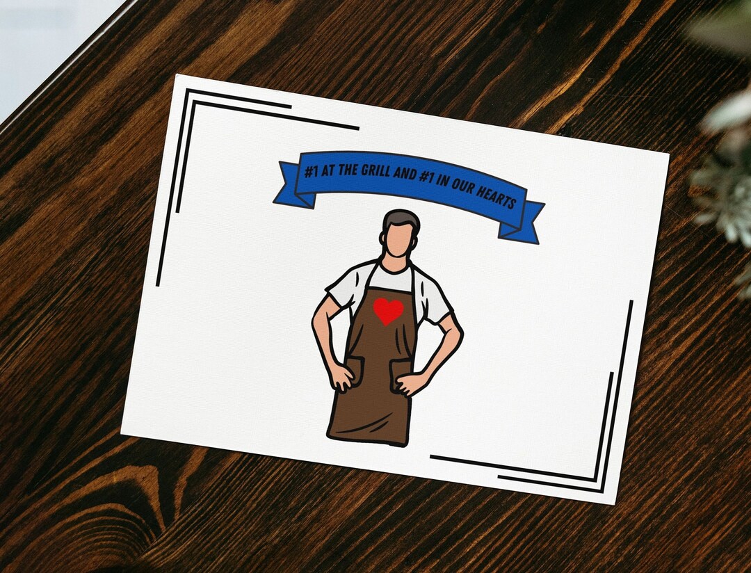 Father's Day Grilling Card Digital Download Print It Yourself - Etsy