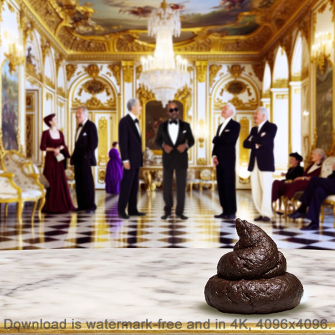 Shit in Opulent Setting, 4K, Poop, Crap, Dung, Excrement, Feces 99 - Etsy