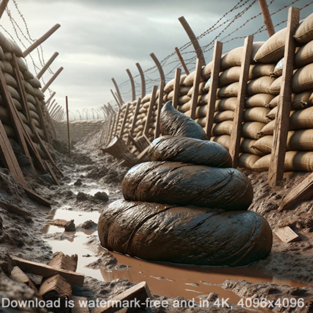 Shit in 1 World War, 4K, Poop, Crap, Dung, Excrement, Feces 37 - Etsy