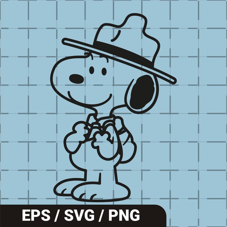 Snoopy, Cool Peanuts Character Illustration Clip Art - Etsy