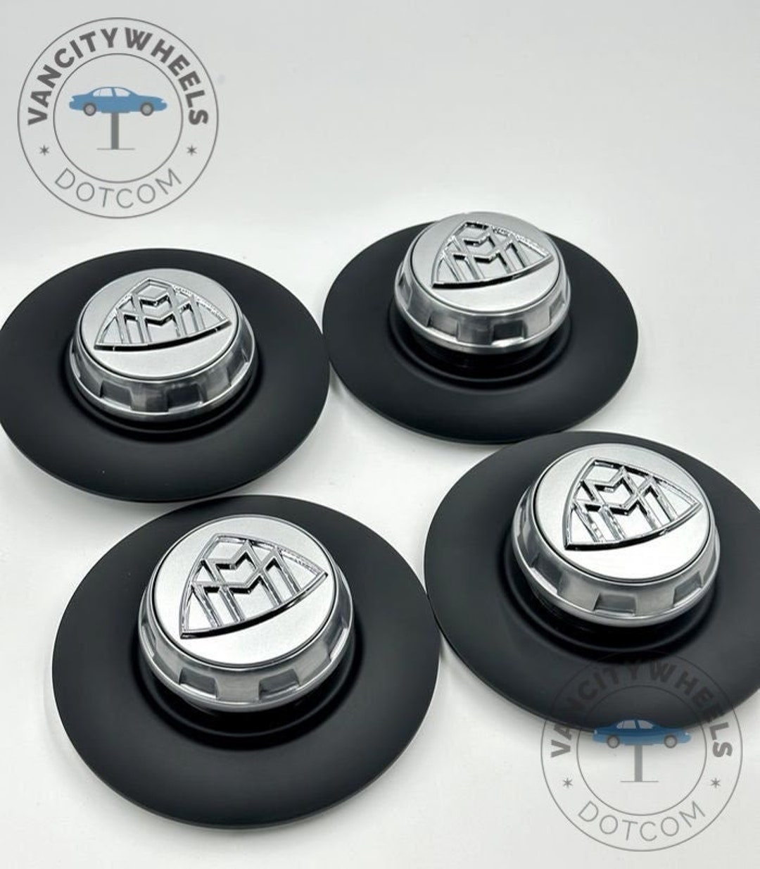 Matte Black Mercedes Benz Maybach Hubcap S680 A2224002300 145MM, Fits ...