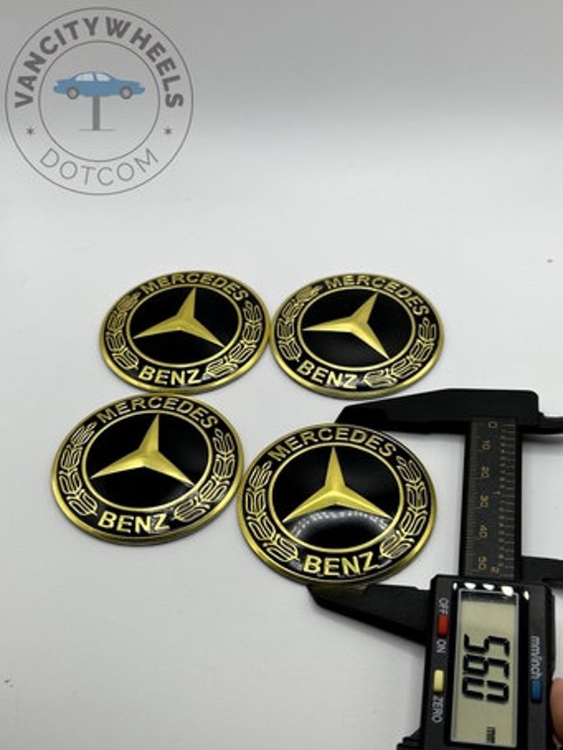 4PCS 56mm Mercedes Benz Stickers Emblems: Unleash the Exquisite ...