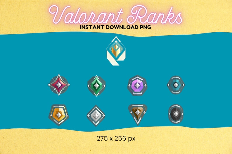 All Valorant Rank Badges Sub Rank Badges Valorant Rank PNG - Etsy
