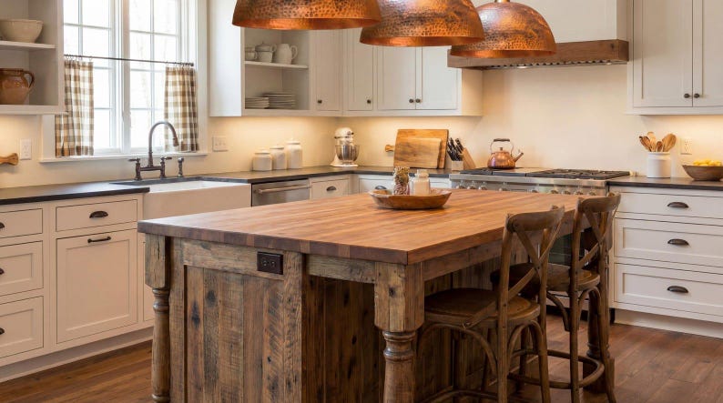 Hammered Copper Pendant Light: Hand-forged Dome, Rustic Farmhouse ...