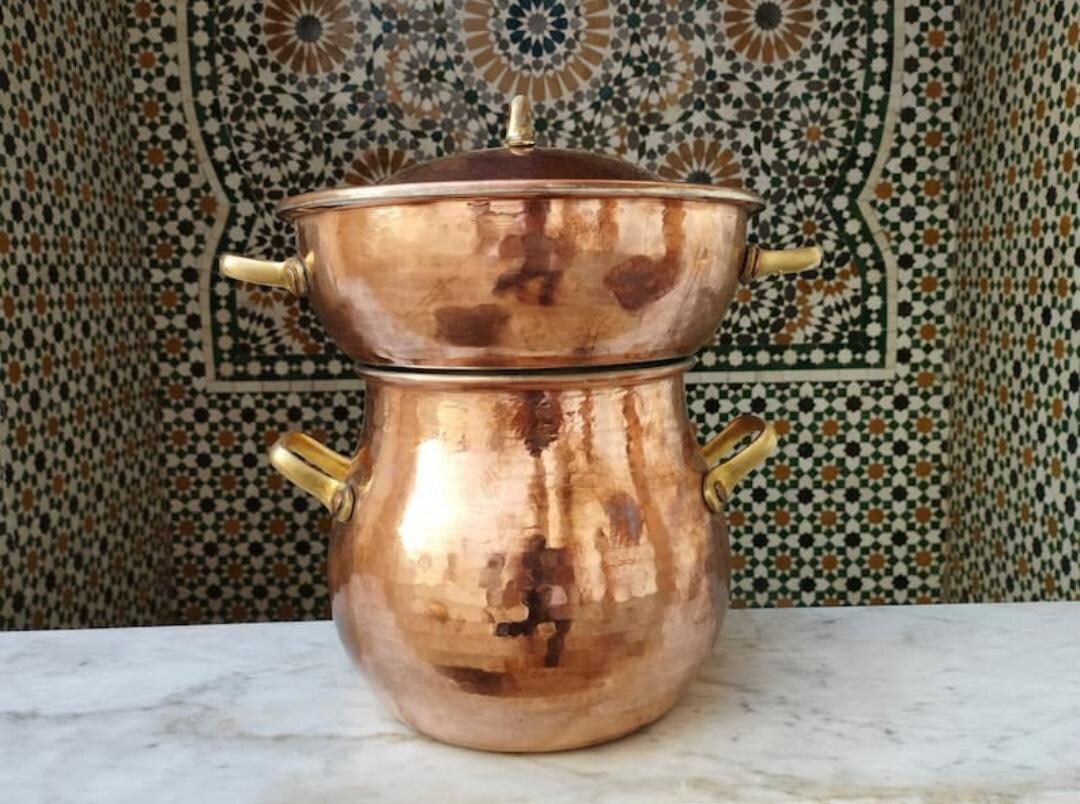 Couscous Maker Copper, Best Quality Steamer Pot Cookware Couscoussier ...