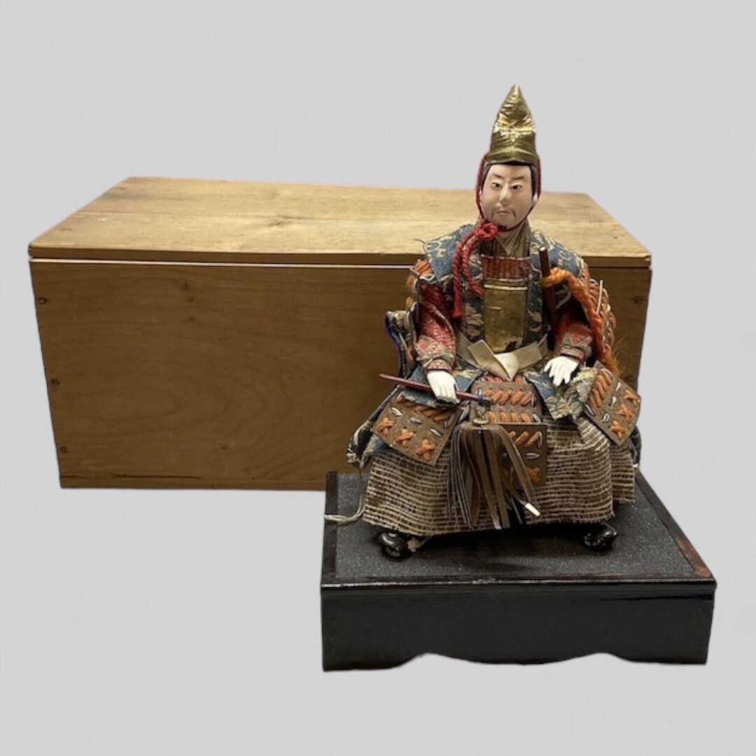 Japanese Antique Doll samurai With Mustache MUSHA NINGYO - Etsy