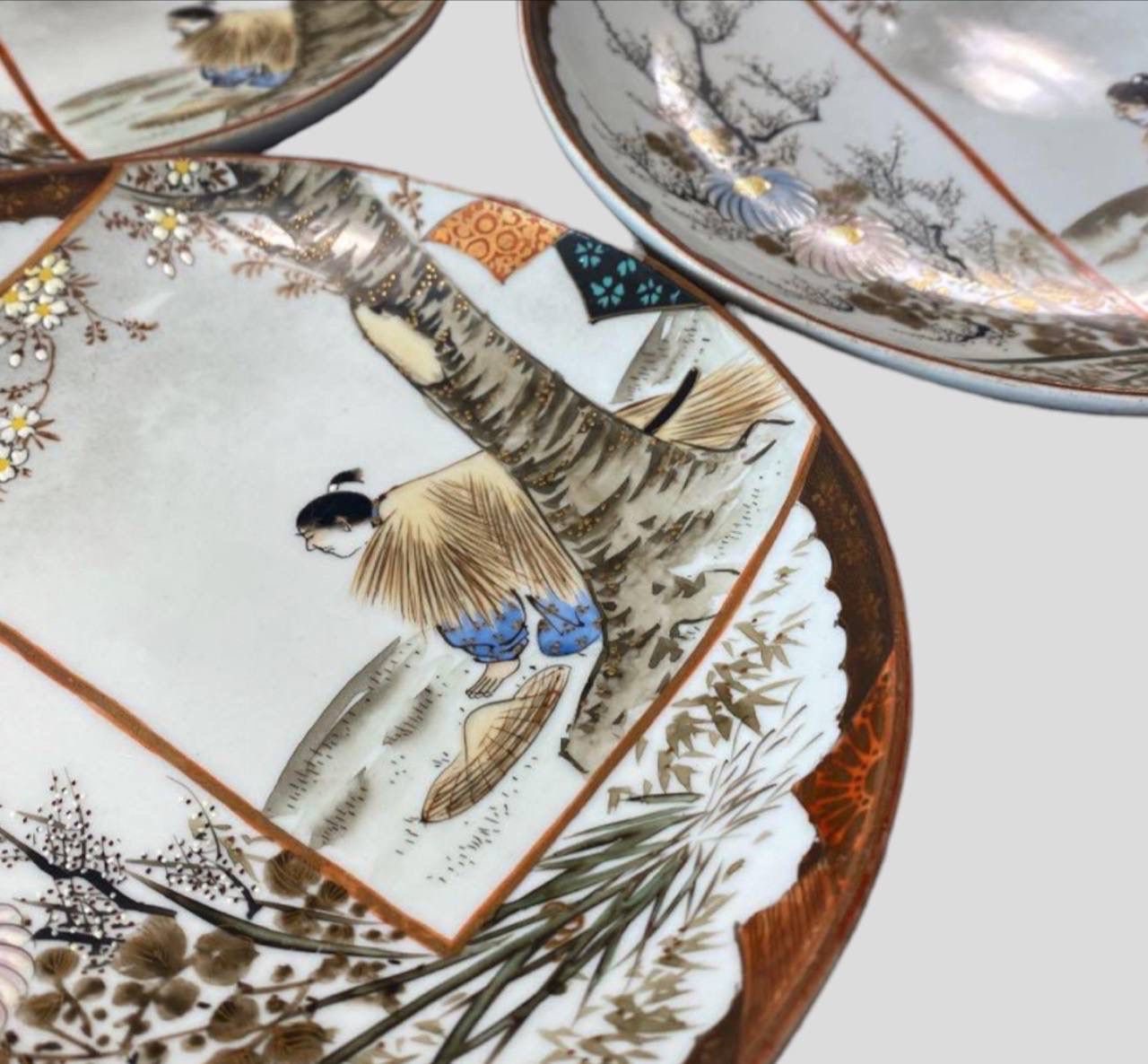 Japanese Kutani Antiques Plates - Etsy