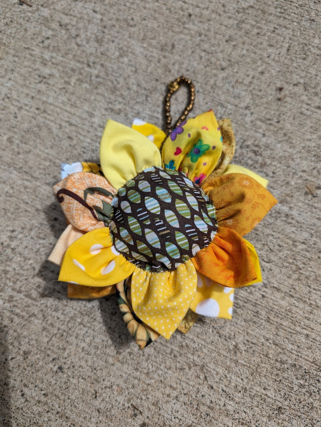 Scrappy Fabric Sunflowers - Etsy