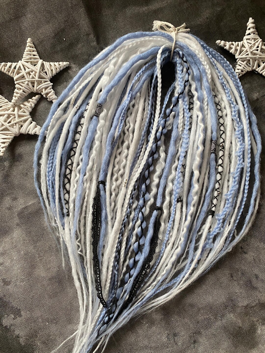 Snow Queen Dreadlock Set | Unique Synthetic Dreads for Bold Style - Etsy