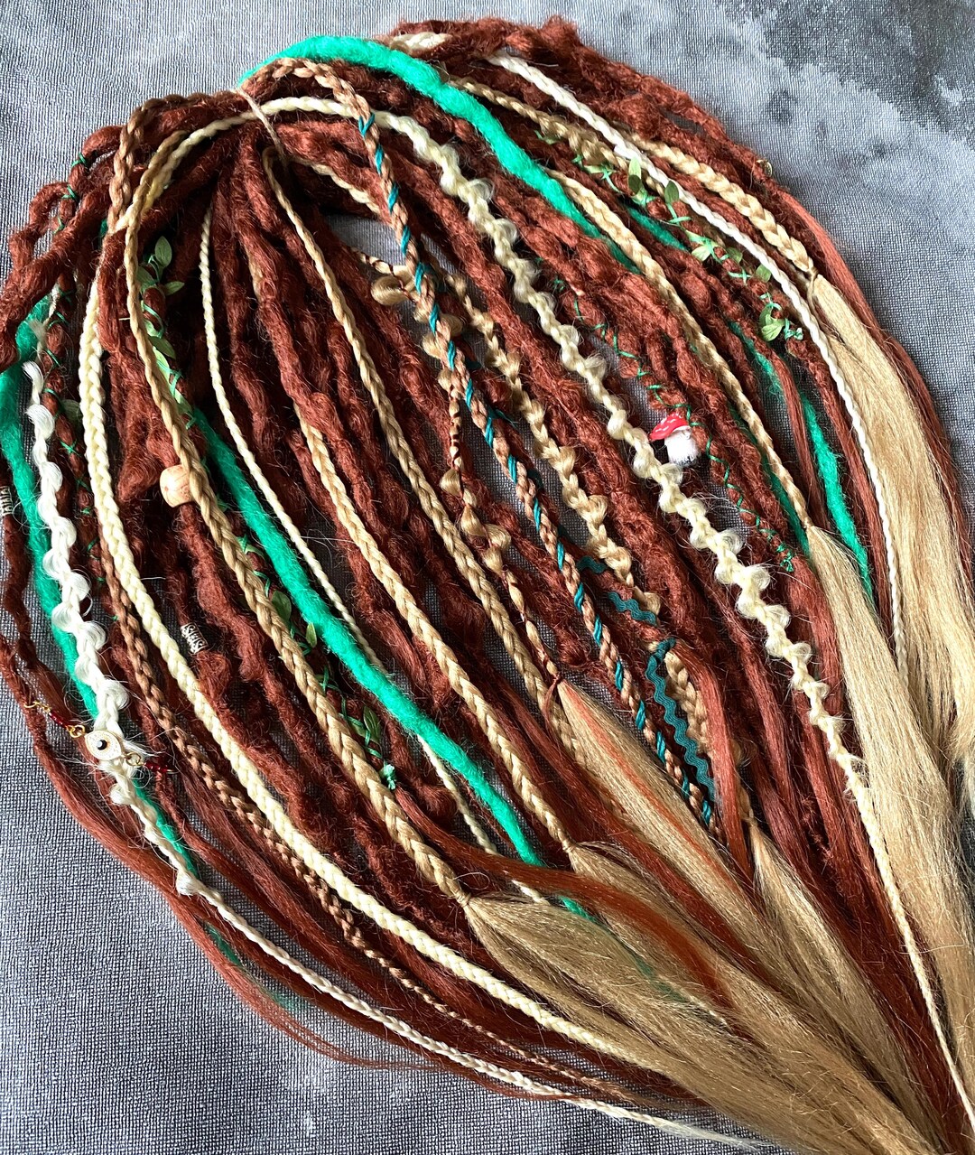 Red Copper Double Ended Dreadlocks Set - Forest Elf - Etsy