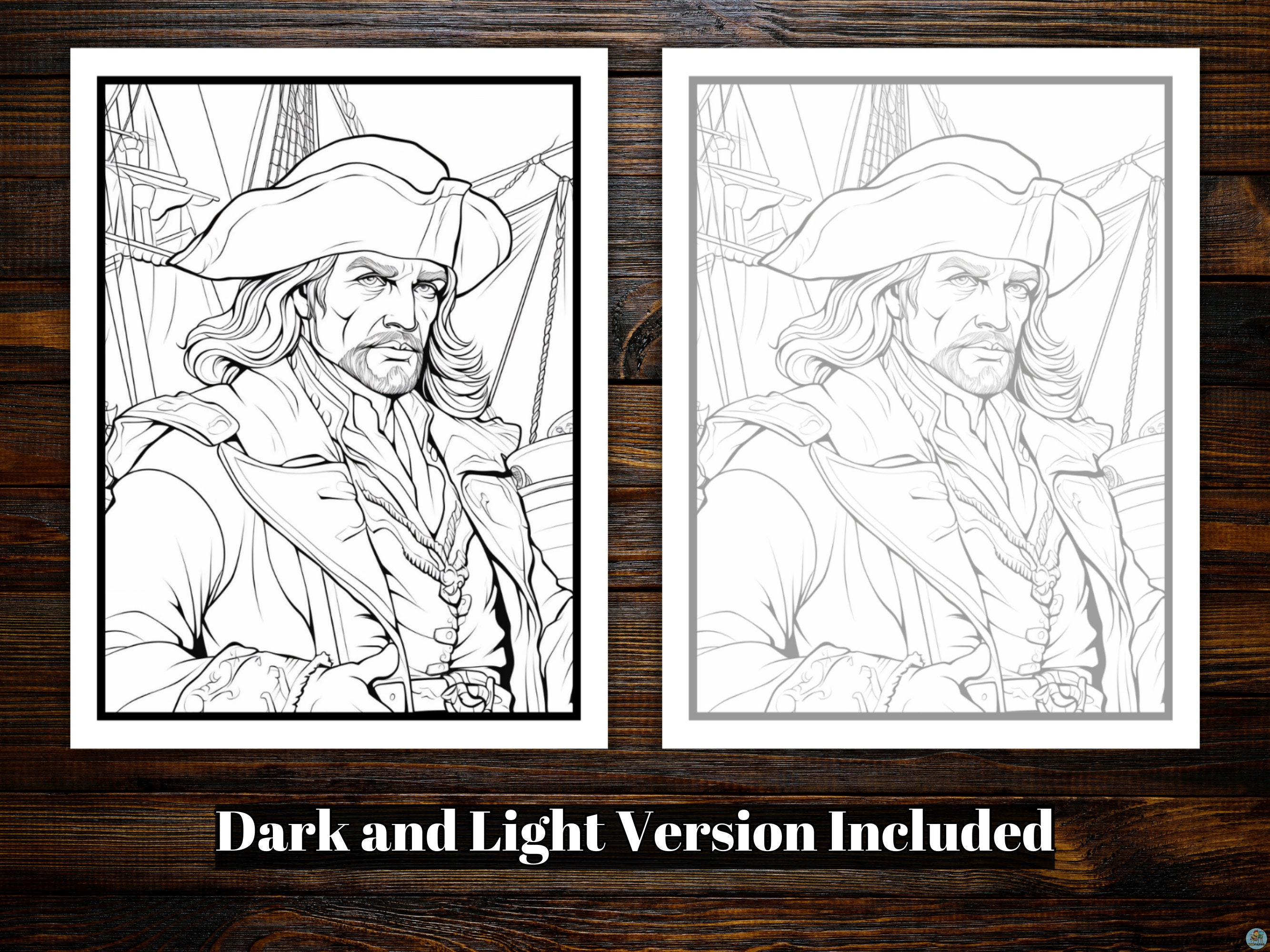Pirates Coloring Pages for Adults & Kids - 50 Printable Designs Ships ...