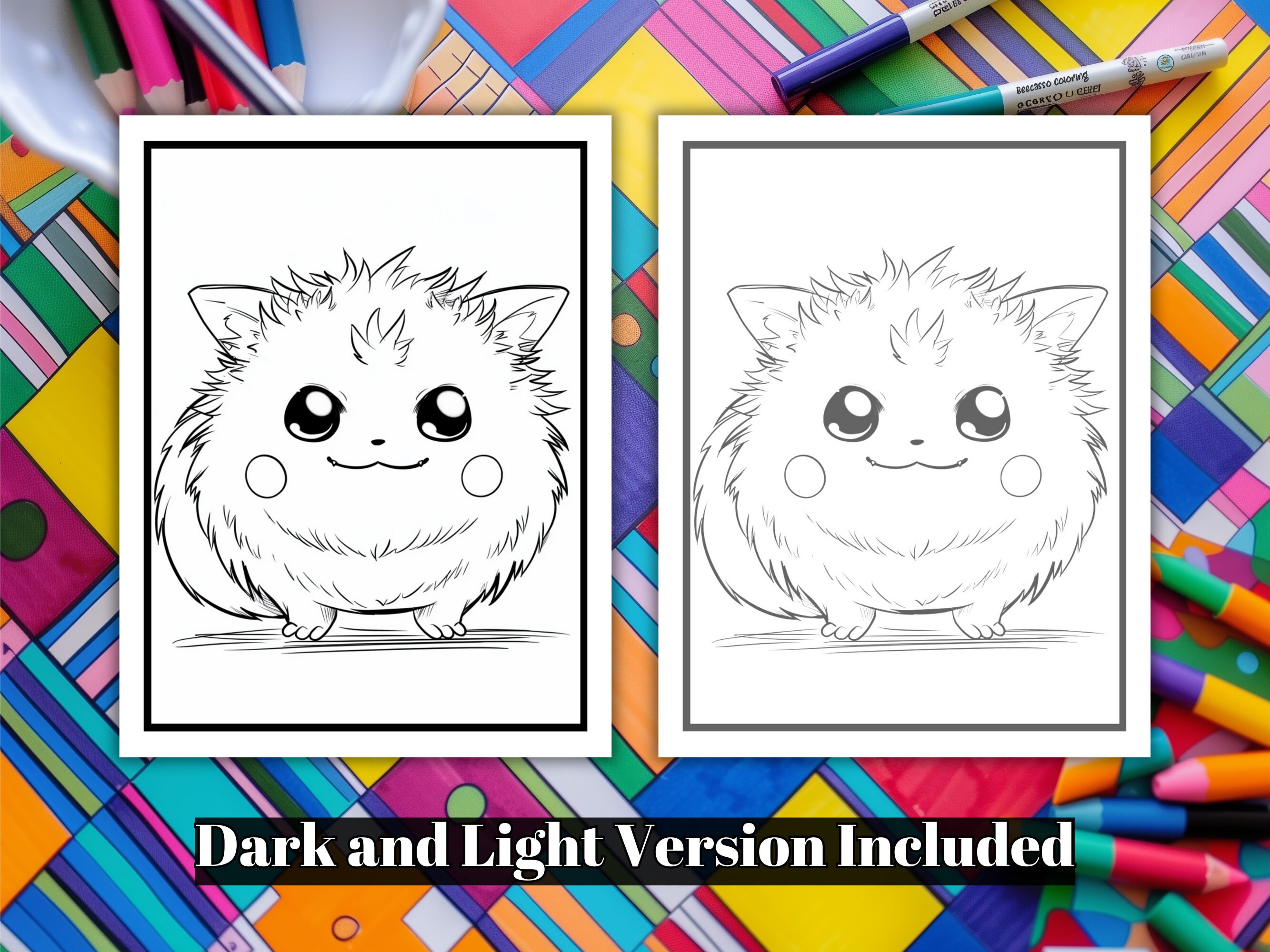 Cute Monsters Coloring Pages 50 Designs for Kids, Adorable Creatures ...