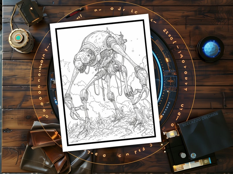 Space Monster Coloring Pages - 50 Designs for Adults and Teens, Sci-fi ...