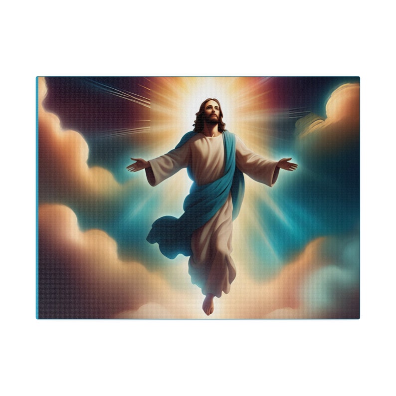 Religious Jesús Christ Frame Coming in the Sky - Etsy