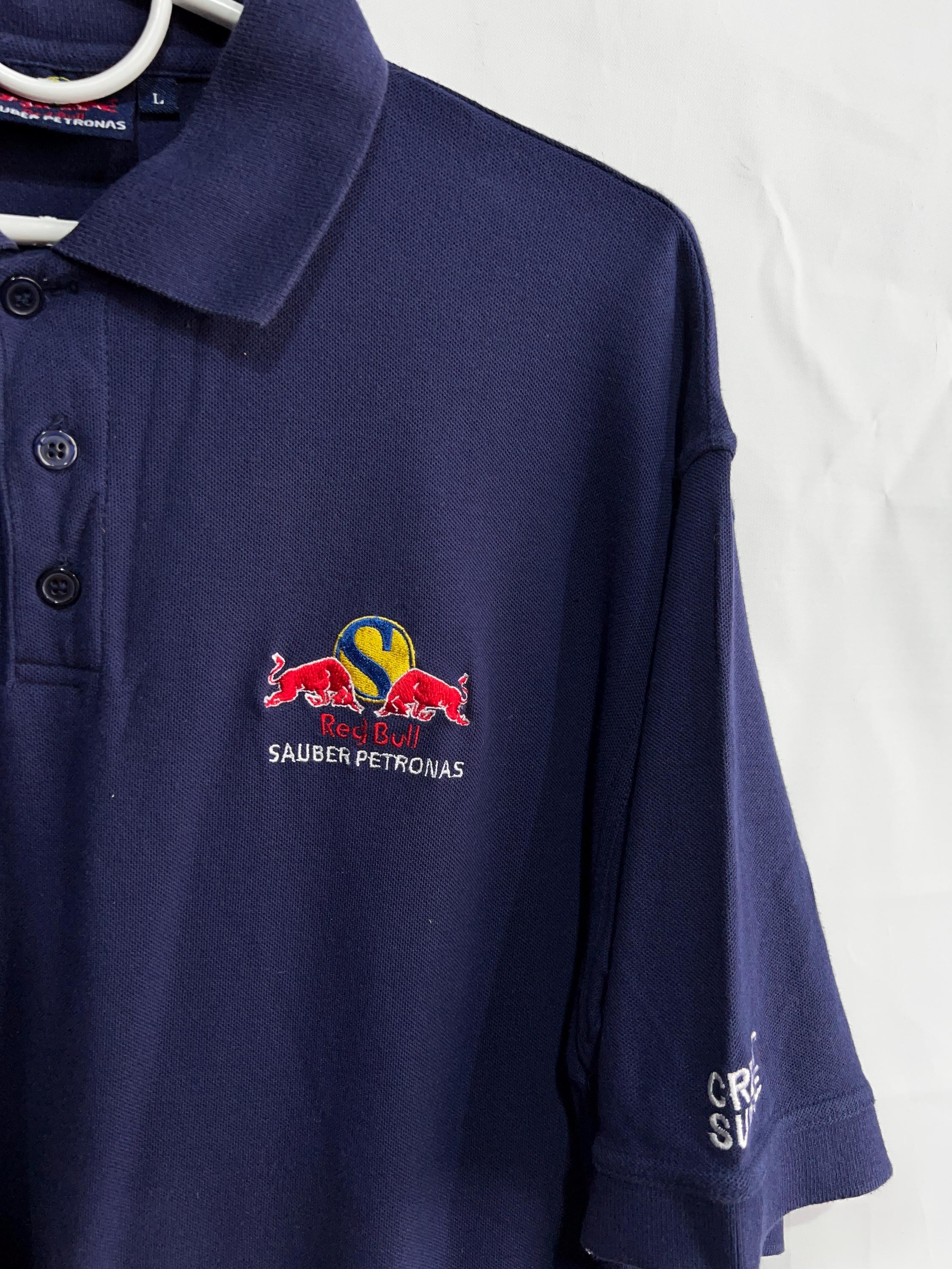 Red Bull Sauber Petronas Vintage 90s Racing Polo Tee Shirt Size L - Etsy
