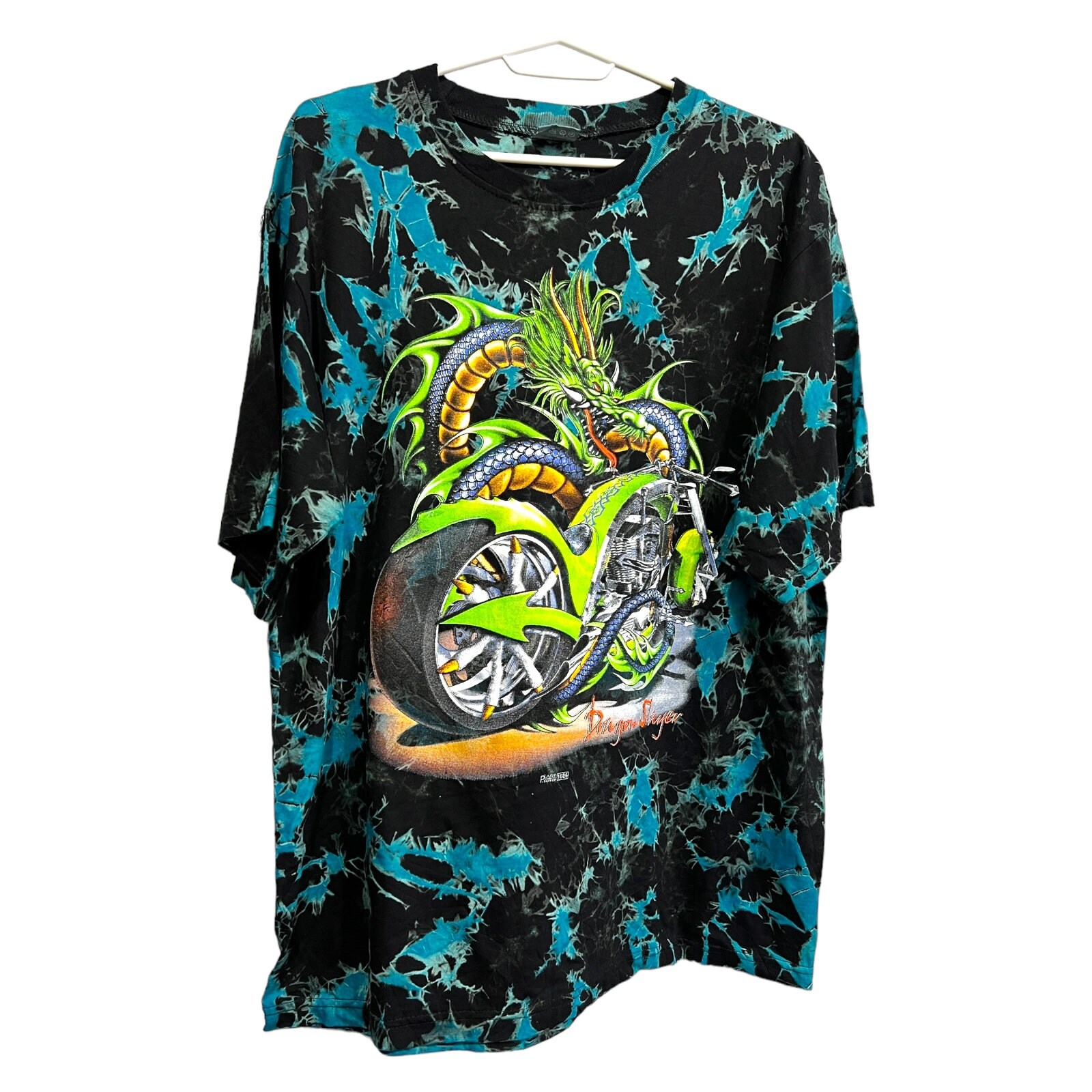 2000's Dragon Slayer Motorcycle Biker Tee Shirt X Ray Vintage Tee Y2k ...