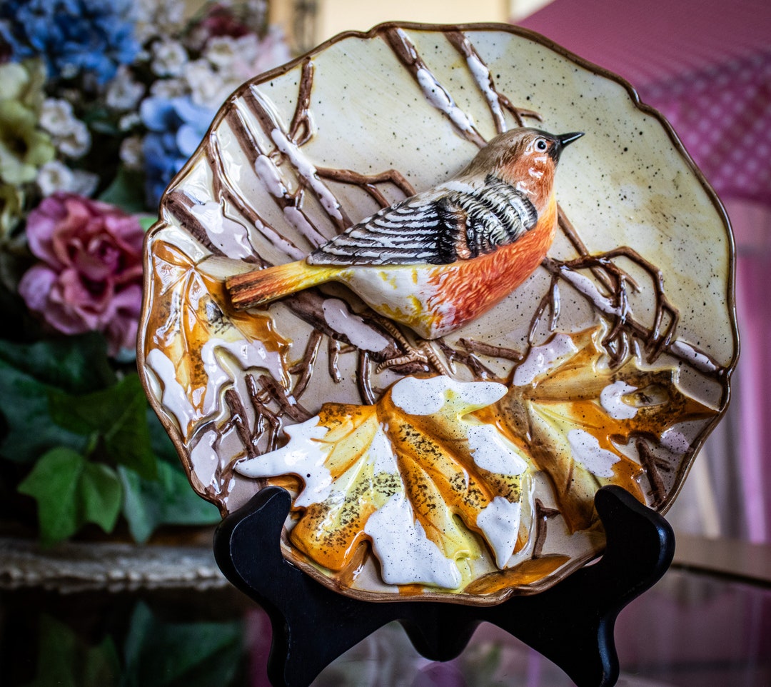 Vintage - 3D Bird Plate by Ganz, 5" Wall Hanging or Shelf Display ...