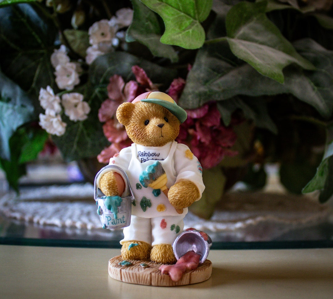 Vintage Cherished Teddies Bear Figurine - Anthony - 476528 - Etsy