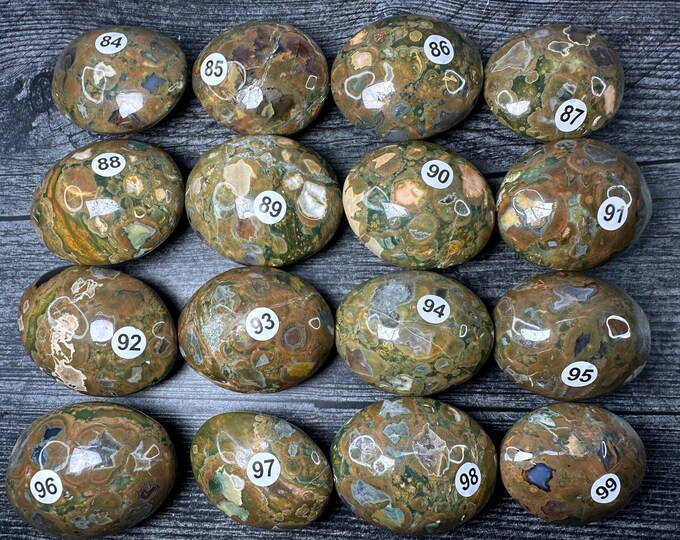 Rainforest Jasper Rhyolite Palm natural Crystal - Etsy