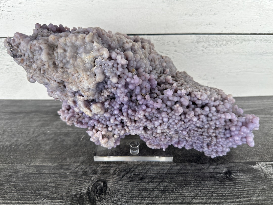 Large Grape Agate Cluster Raw Display Specimen #26 (natural Purple ...