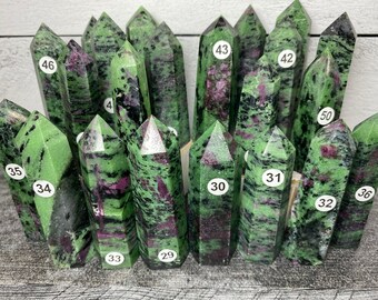 Ruby Zoisite Tower - Etsy