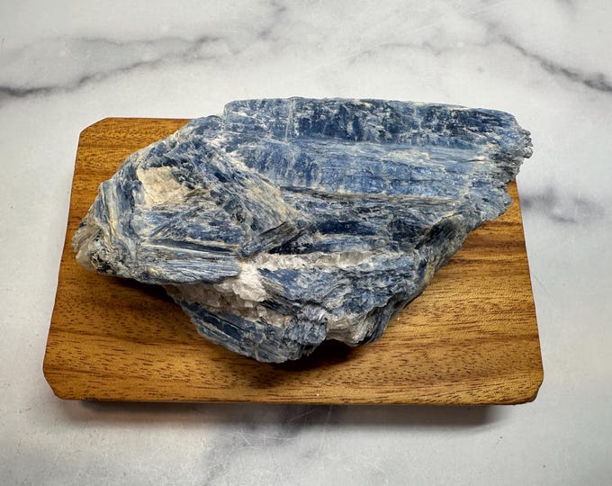 Blue Kyanite Raw Rough Mineral Specimen (natural Crystal) W/ Stand - Etsy