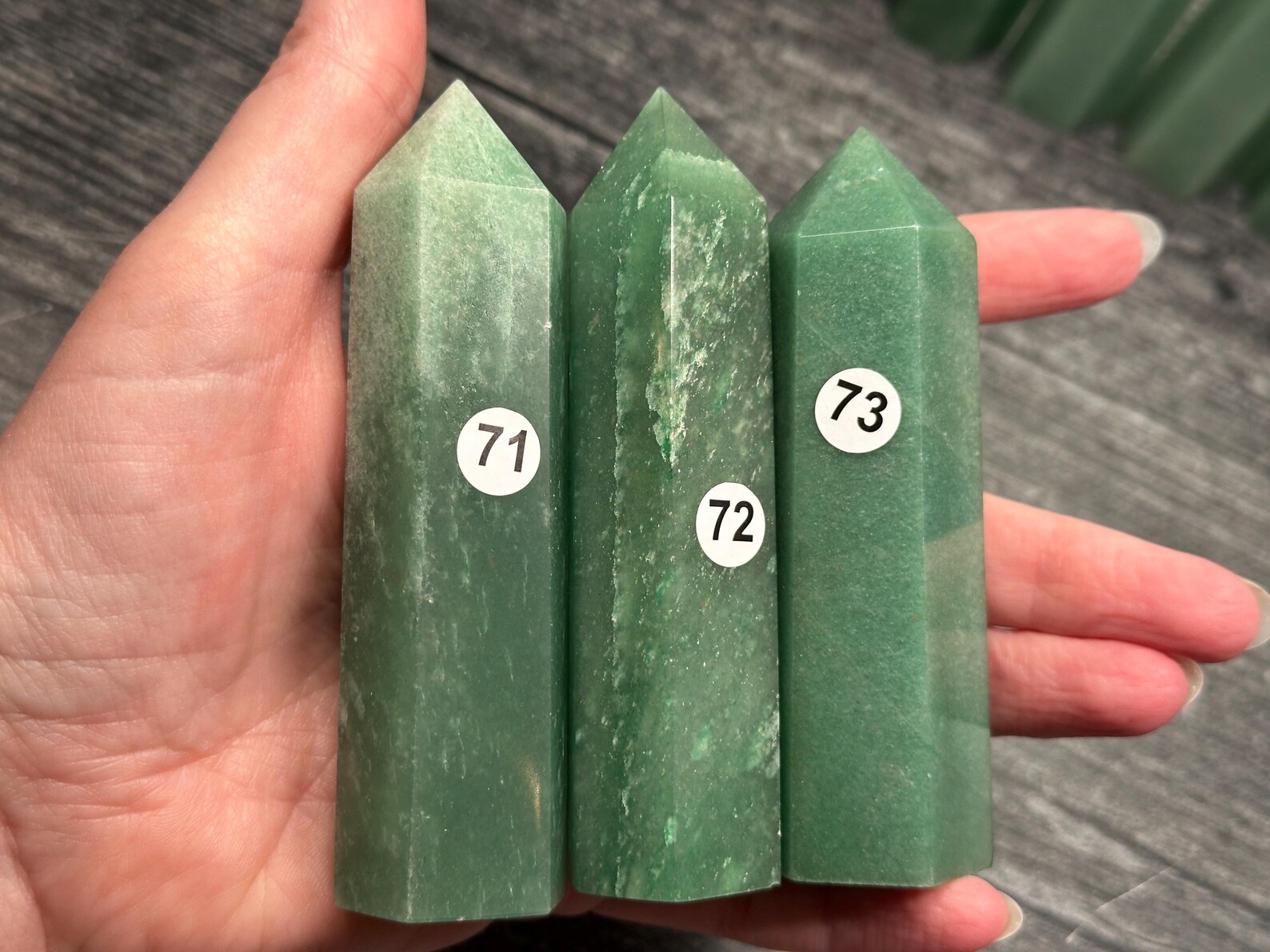 Green Aventurine Tower (natural Crystal) You Select - Etsy