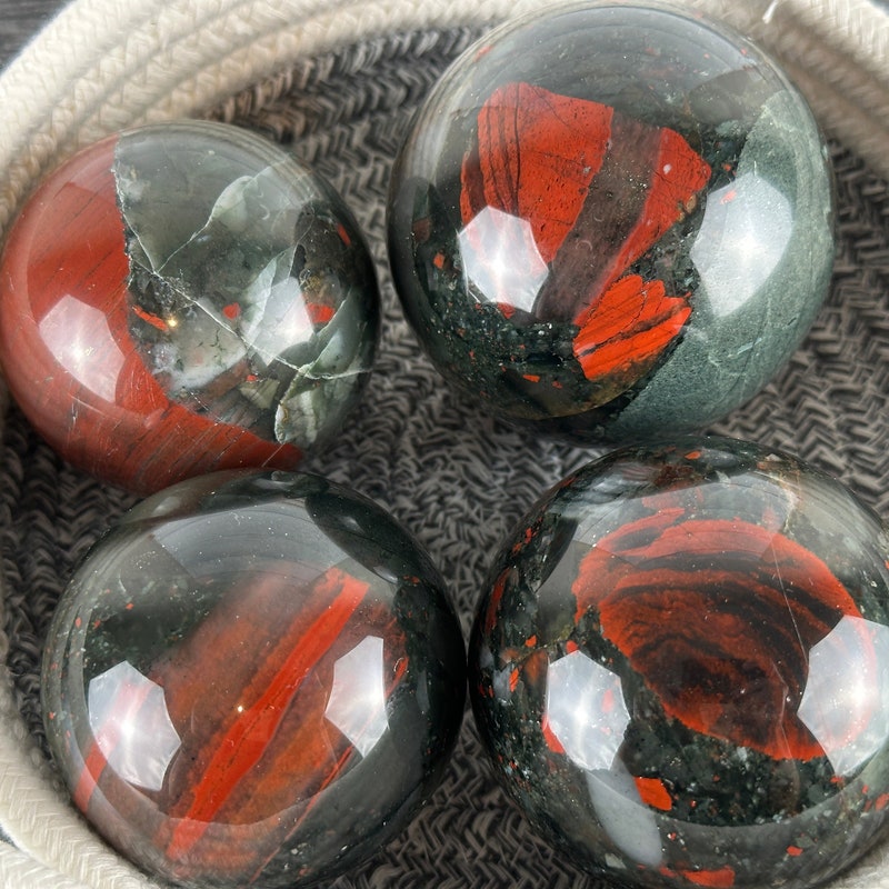 Bloodstone Sphere - Etsy