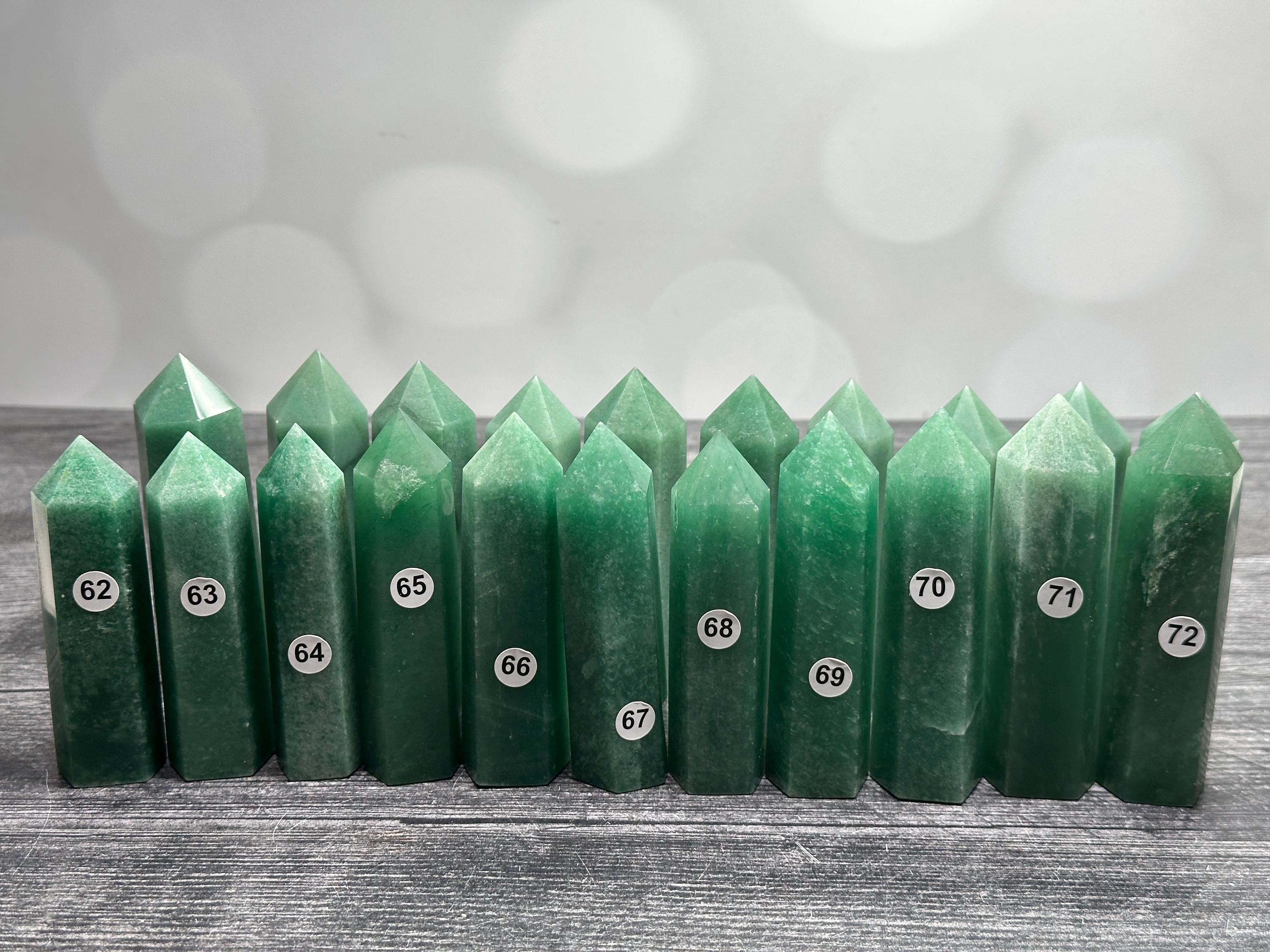 Green Aventurine Tower (natural Crystal) You Select - Etsy