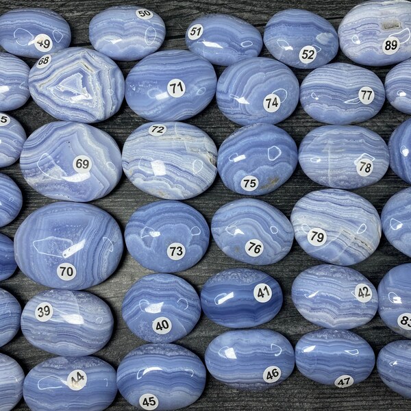 Blue Lace Agate Stone - Etsy