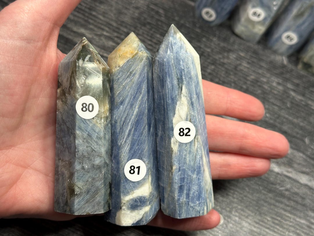Blue Kyanite Tower Point (natural Crystal) You Select - Etsy