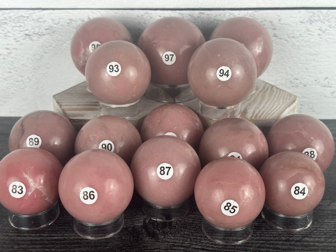 Pink Opal Sphere natural Crystal - Etsy