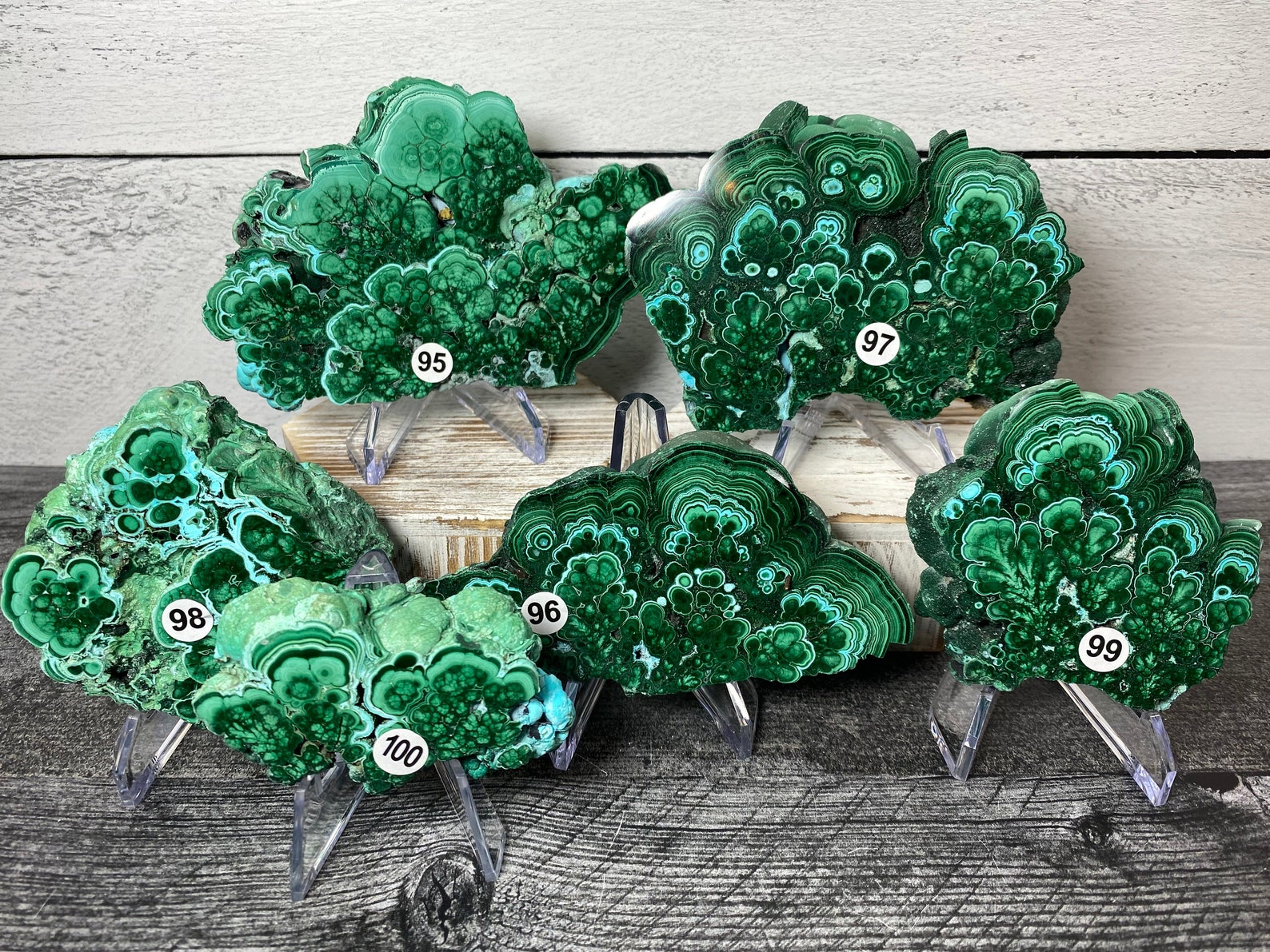 Malachite Slab natural Crystal With Stand - Etsy