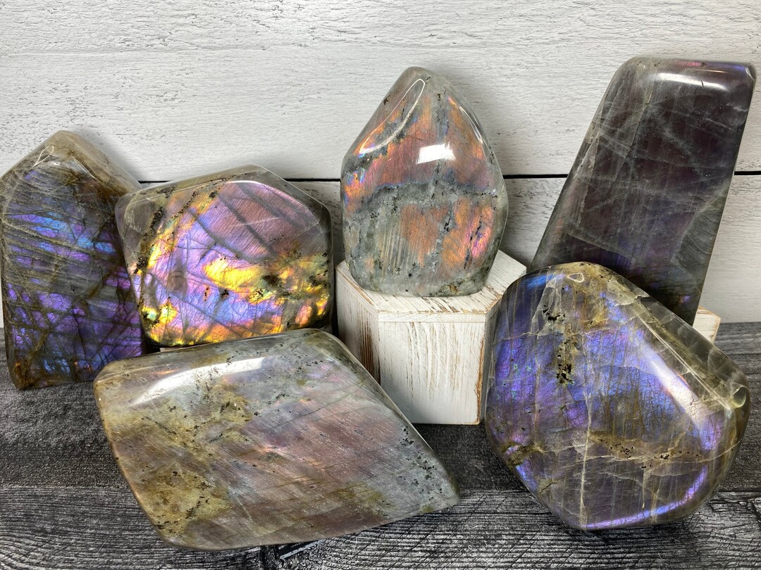 Purple Labradorite Freeform natural Crystal - Etsy