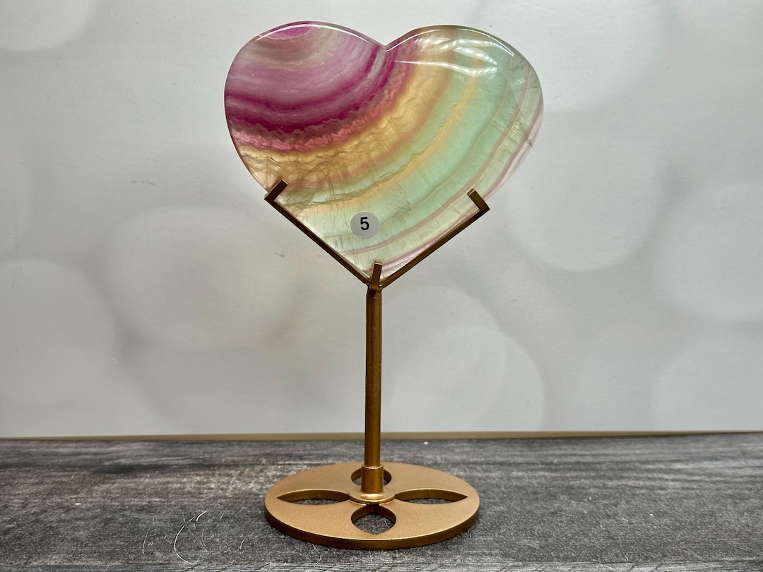 Candy Fluorite 7”H on Custom Stand (natural Crystal) #5 - Etsy