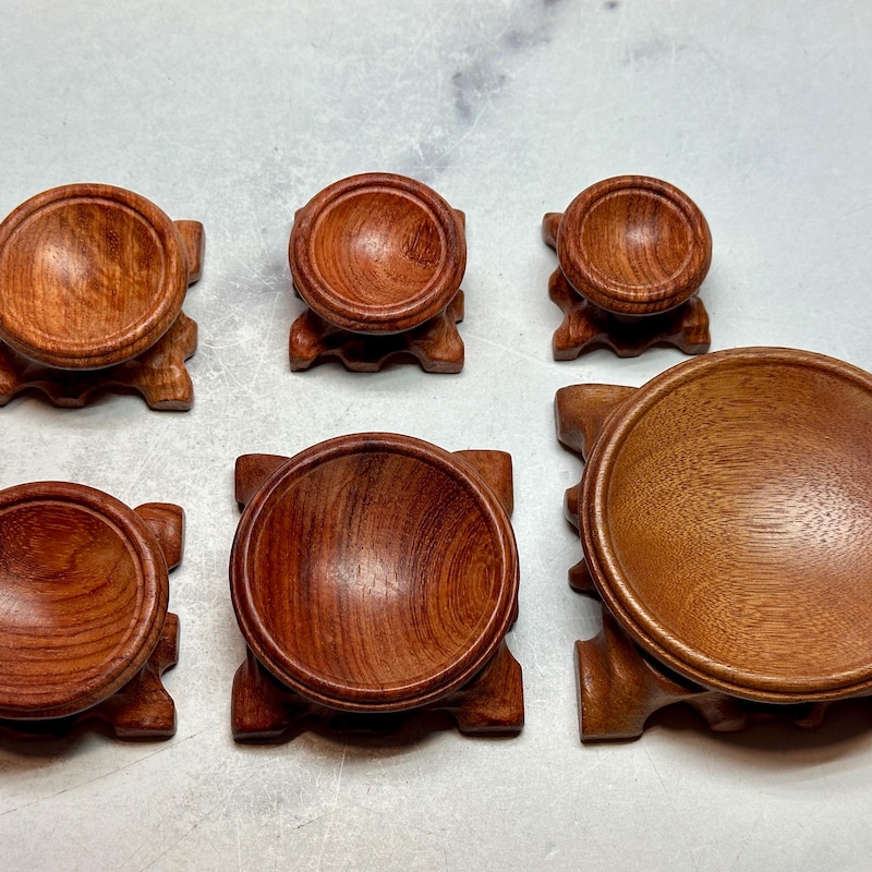 Carved Wood Stand - Etsy
