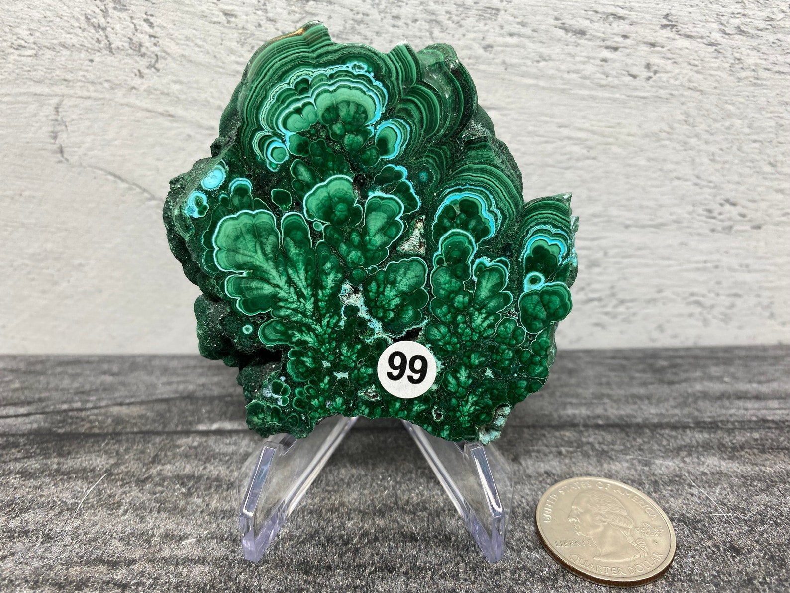 Malachite Slab natural Crystal With Stand - Etsy