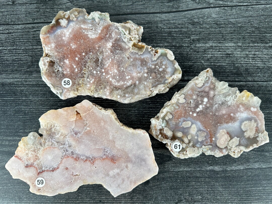 Flower Agate Slab natural Crystal - Etsy