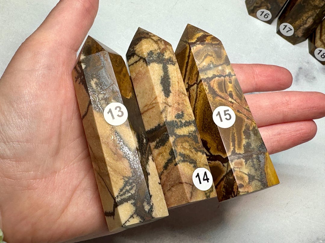 African Picture Jasper Tower (natural Crystal) You Select - Etsy