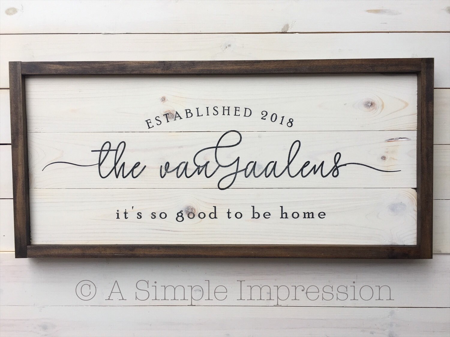 Wedding Gift Custom Established Name Sign Wedding Gift | Etsy