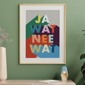 Print Afrikaans Saying Fun Wall Art South Africa Décor Quirky Afrikaans ...