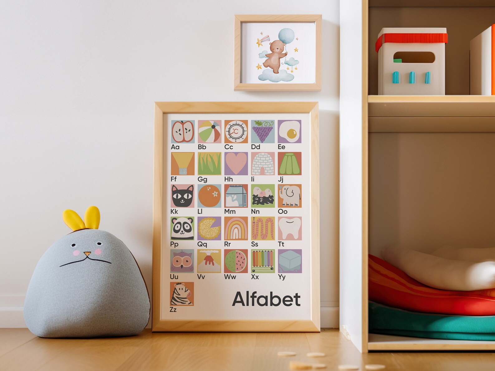 Nursery Poster Afrikaans Alphabet Illustration Wall Art Kids South ...