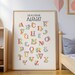 Kids Print Afrikaans Alphabet Poster South Africa Nursery Wall Art ...