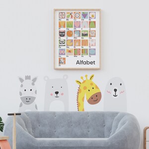 Nursery Poster Afrikaans Alphabet Illustration Wall Art Kids South ...