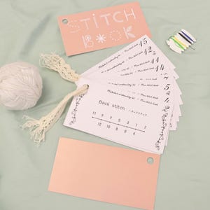 Diy Stitch Book Hand Embroidery Stitch Guide Bundle, Learn To Embroider ...