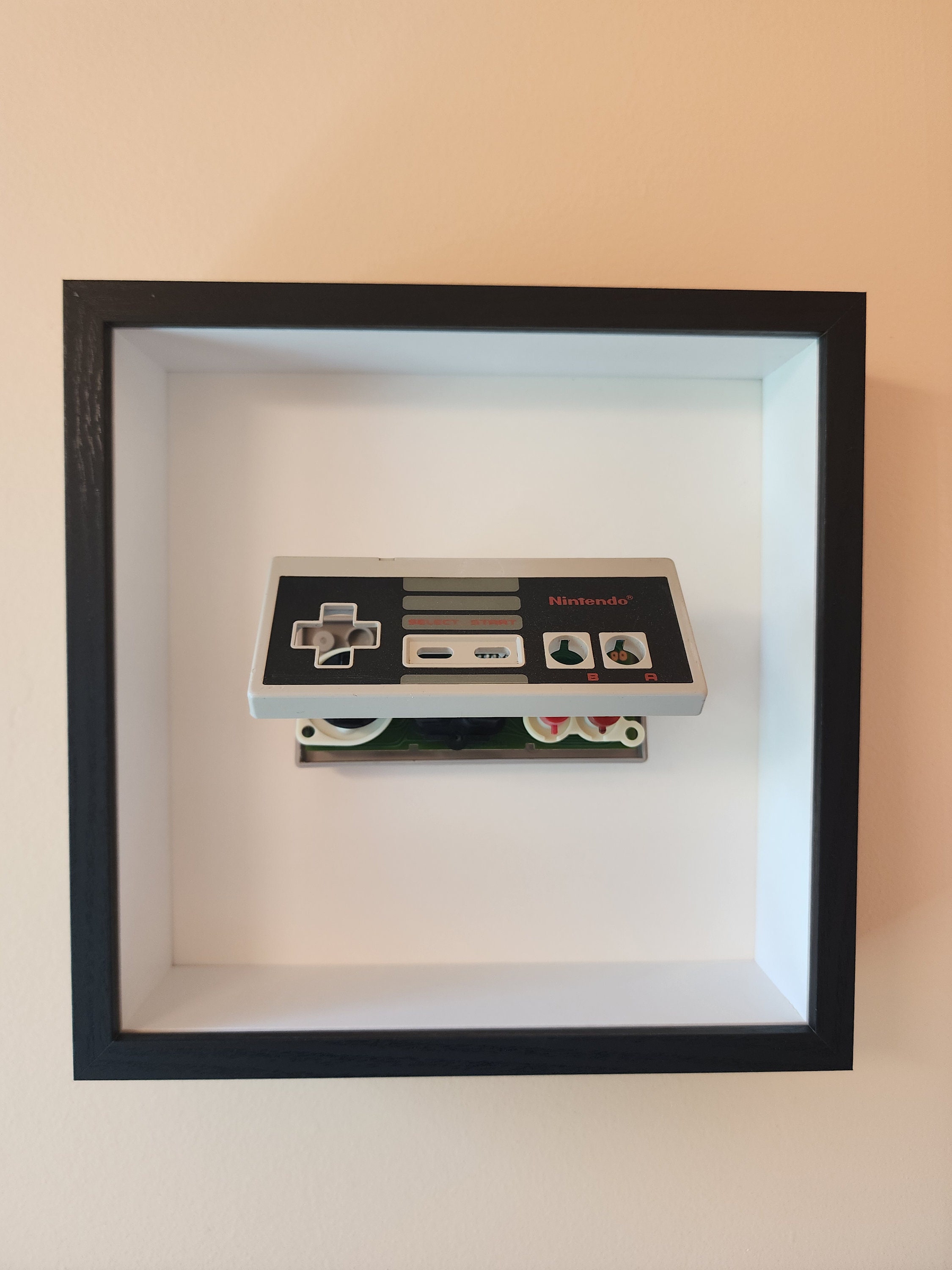 Exploded View Nintendo NES Controller With Frame, Disassemble Art ...