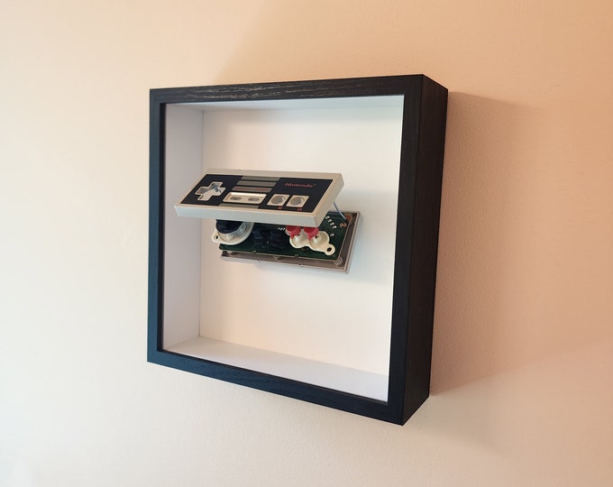Exploded View Nintendo NES Controller With Frame, Disassemble Art ...