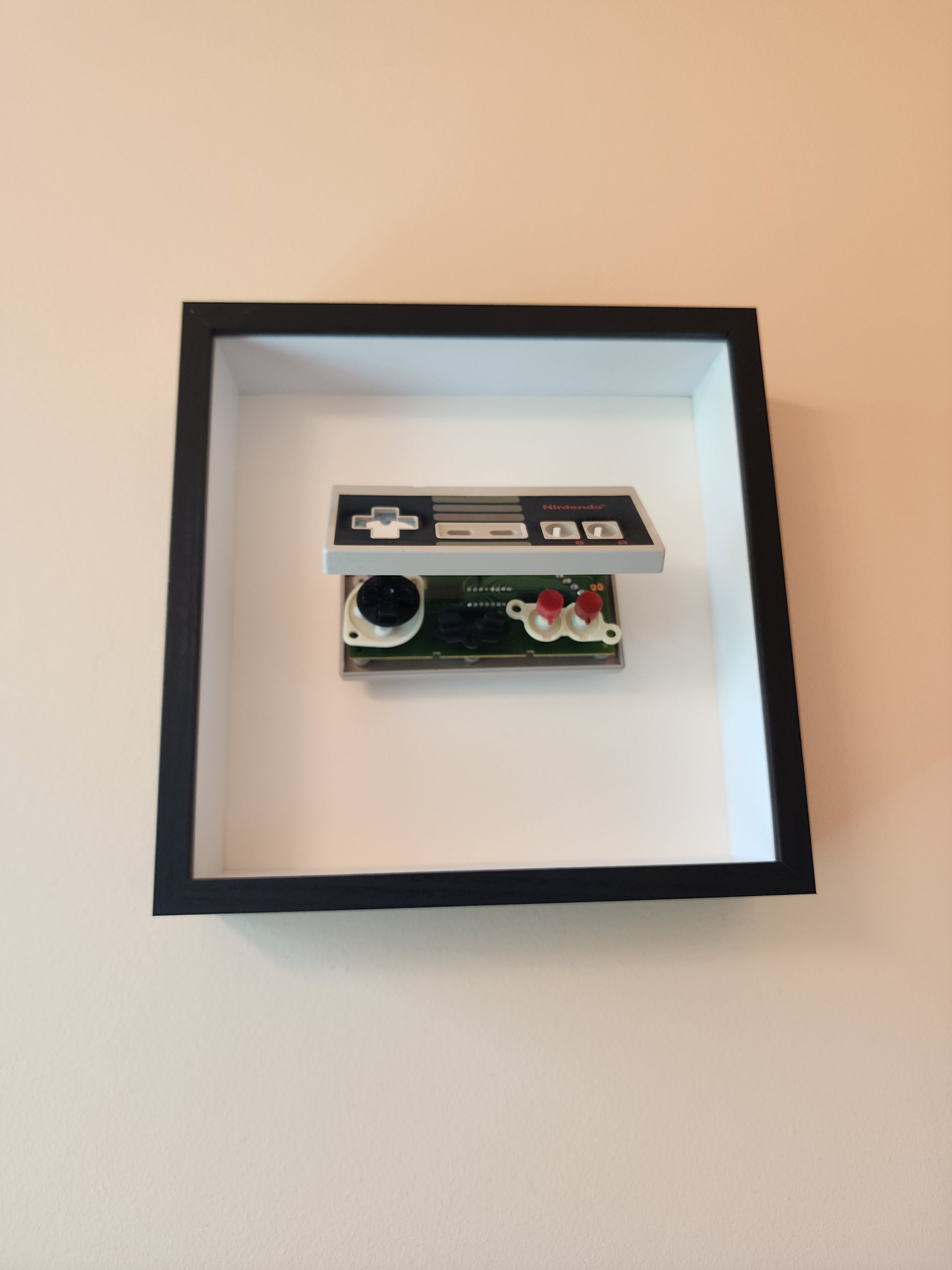 Exploded View Nintendo NES Controller With Frame, Disassemble Art ...