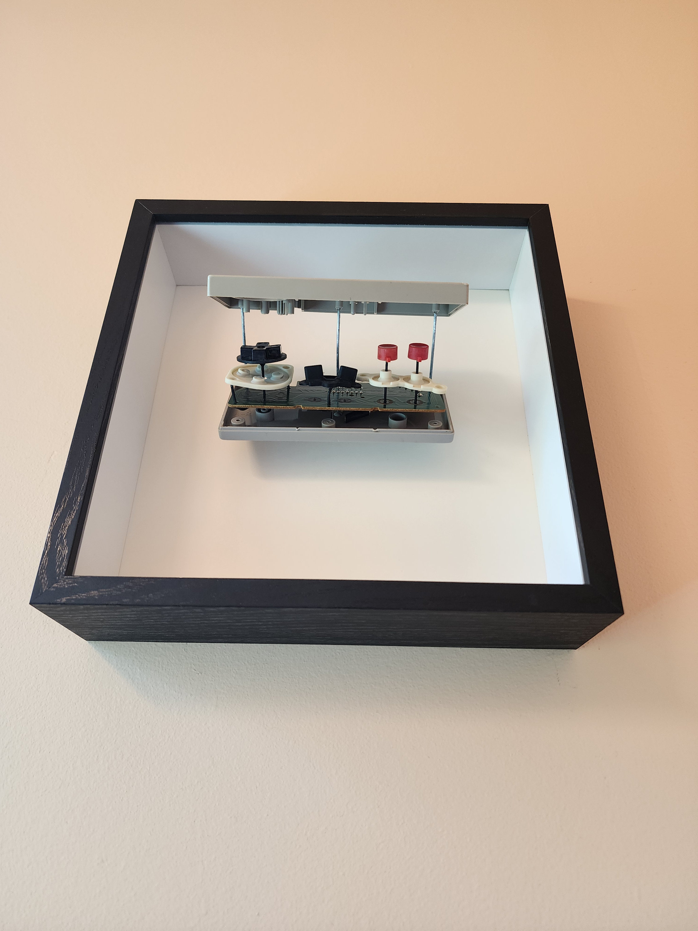 Exploded View Nintendo NES Controller With Frame, Disassemble Art ...